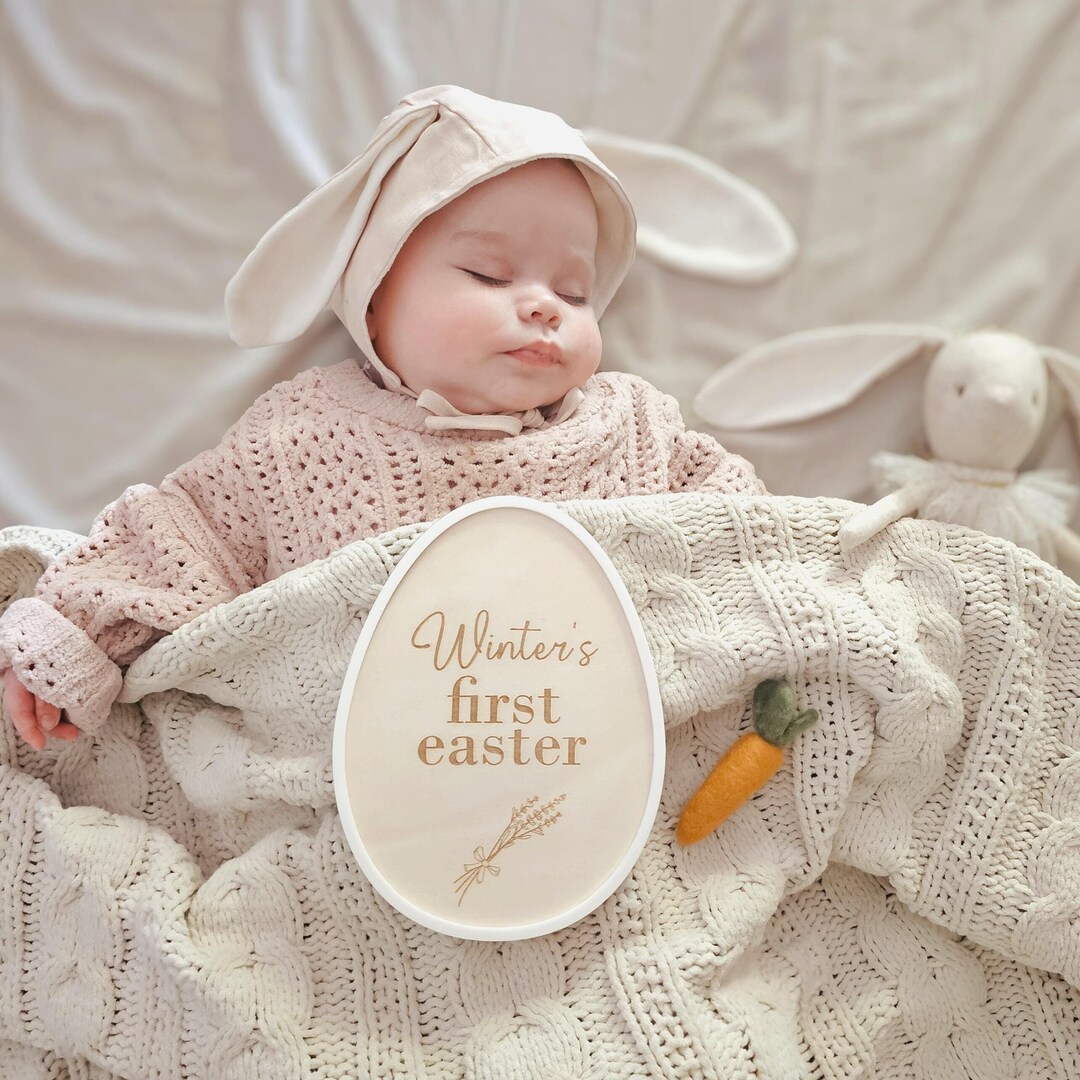 Personalised FIRST Easter Plaque - My First Easter - Custom First ...