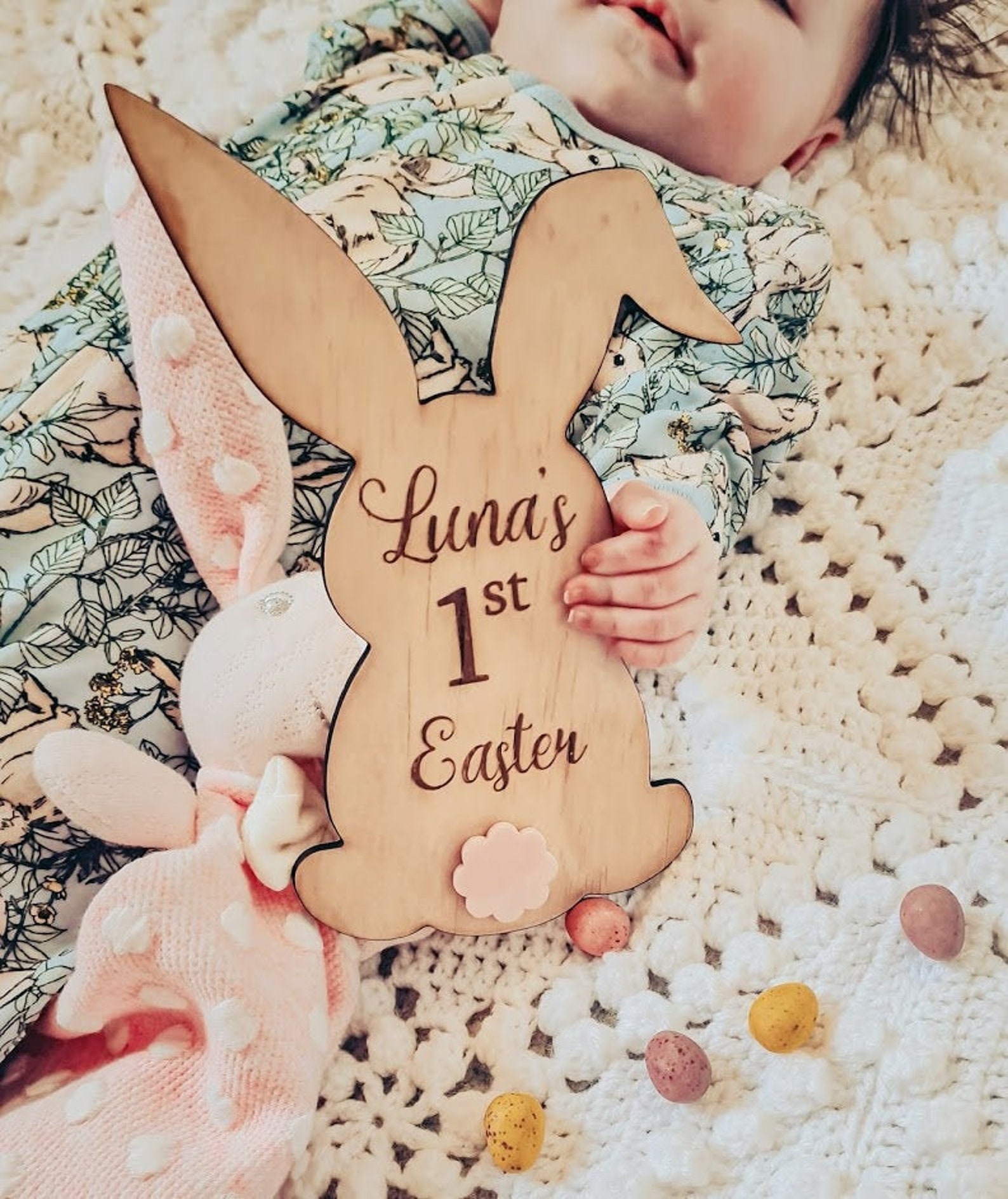 Personalised My First Easter Plaque First Easter Sign - Etsy