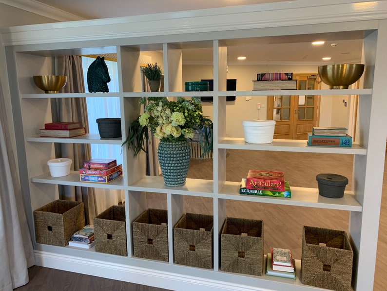 Wooden Room Divider, Wall Partition, Shelving Unit, Storage Solution ...