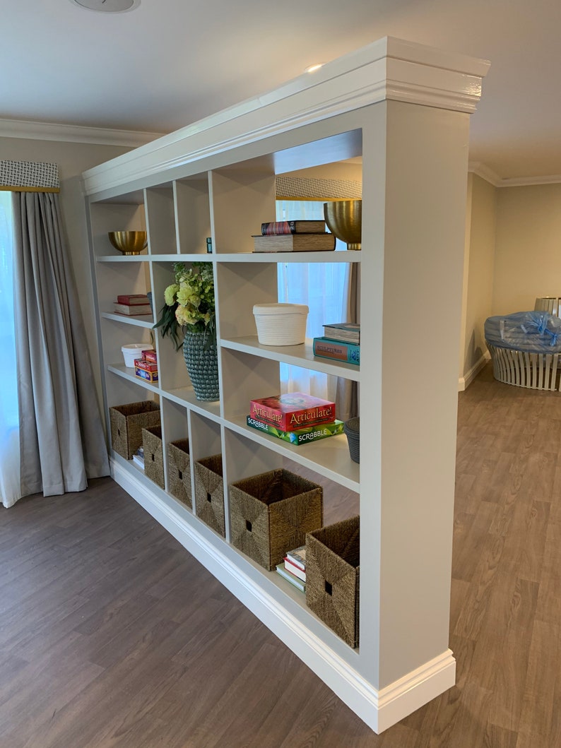 Wooden Room Divider, Wall Partition, Shelving Unit, Storage Solution ...