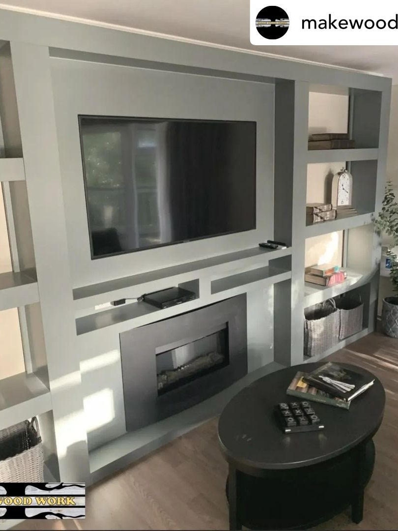 Bespoke TV Unit, Custom Made to Order, Media Wall Unit, Entertainment ...