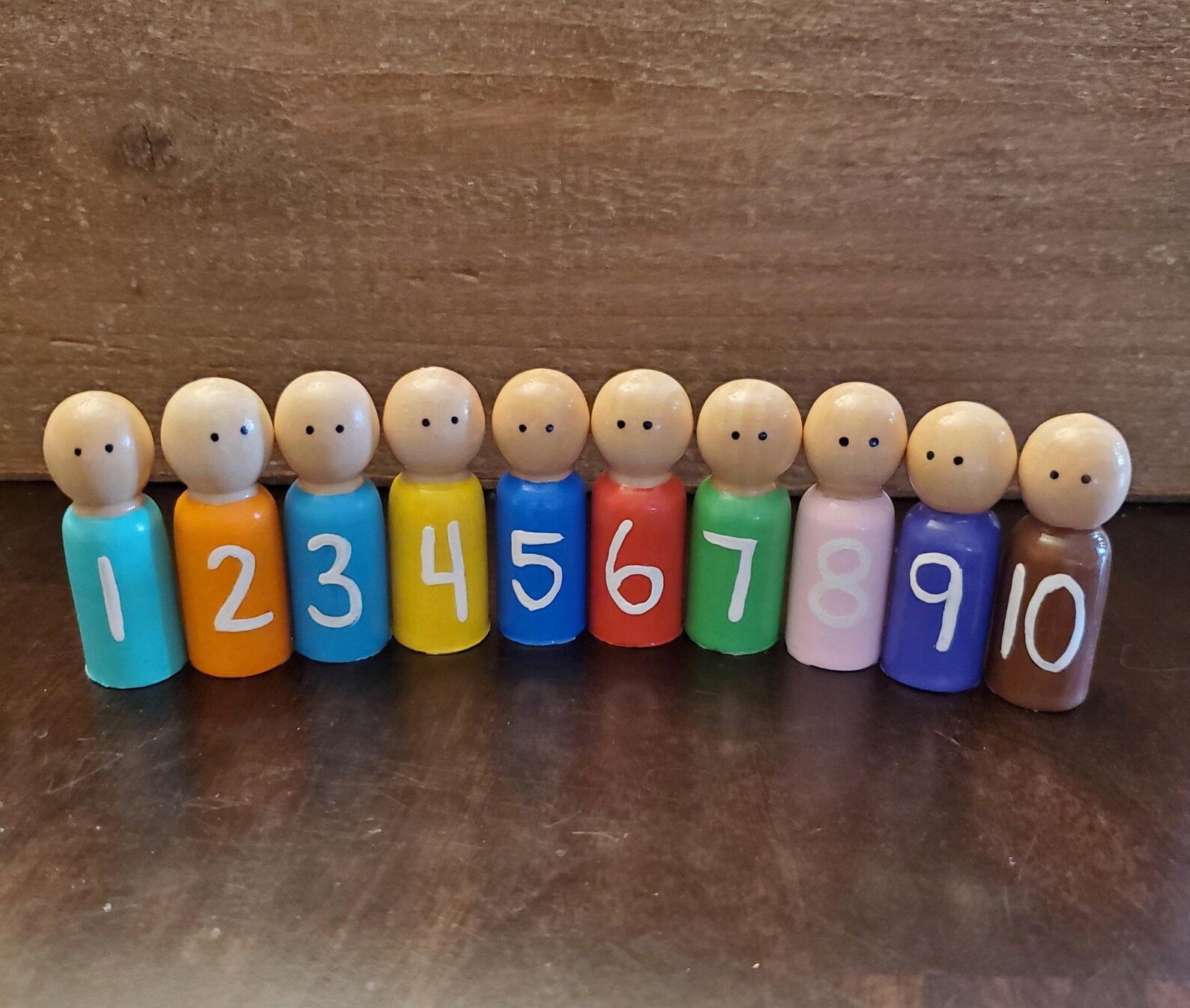 Number Counting Peg Dolls - Etsy
