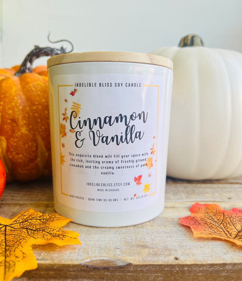 FALLAUTUMN CANDLES Cinnamon and Vanillacinnamon - Etsy