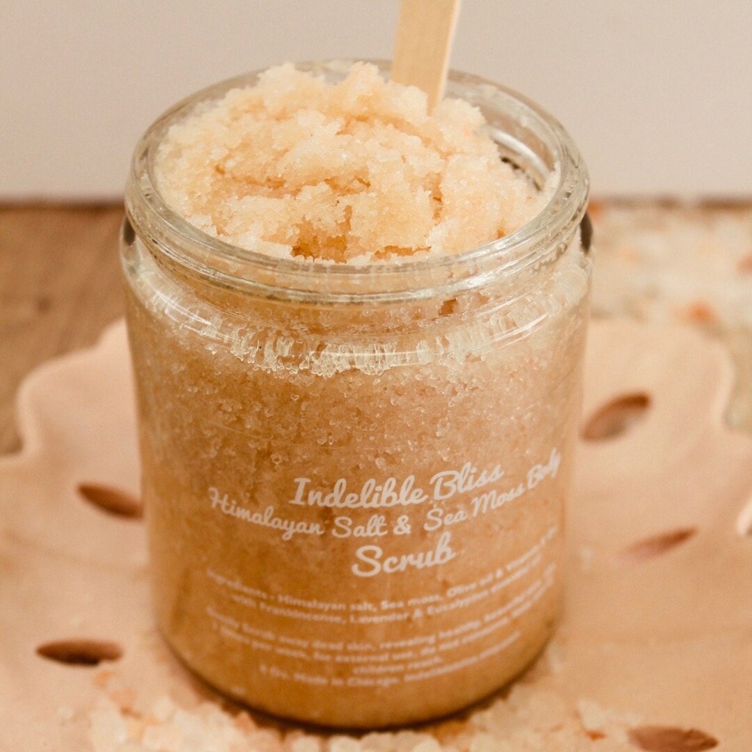HYMALAYAN and SEA MOSS Body Scrub| Organic Body Polisher| Exfoliating ...