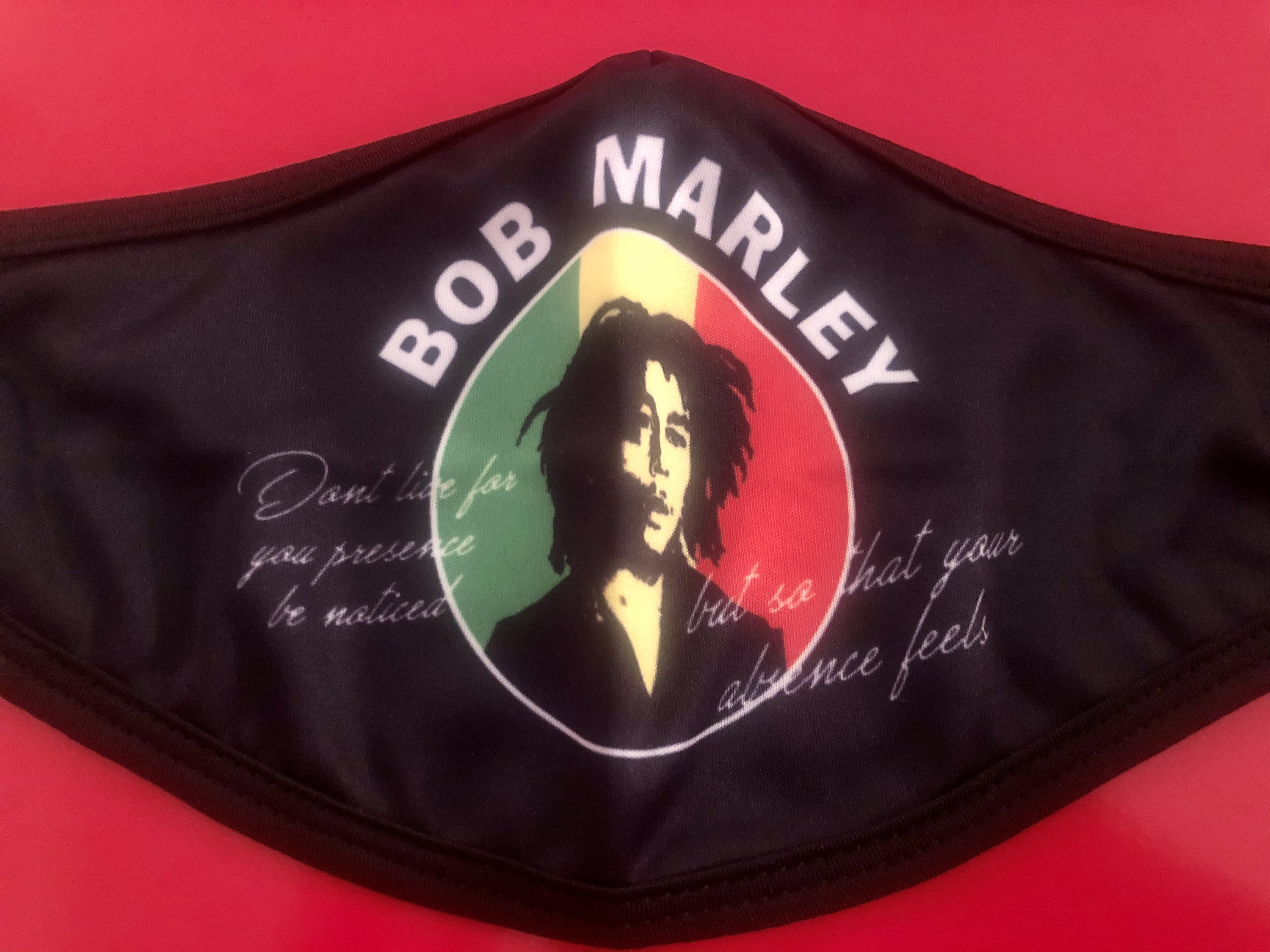 Bob Marley Face Mask/black - Etsy