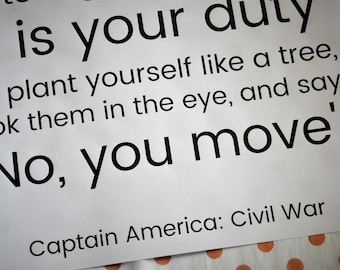 No You Move Captain America - Etsy Ireland