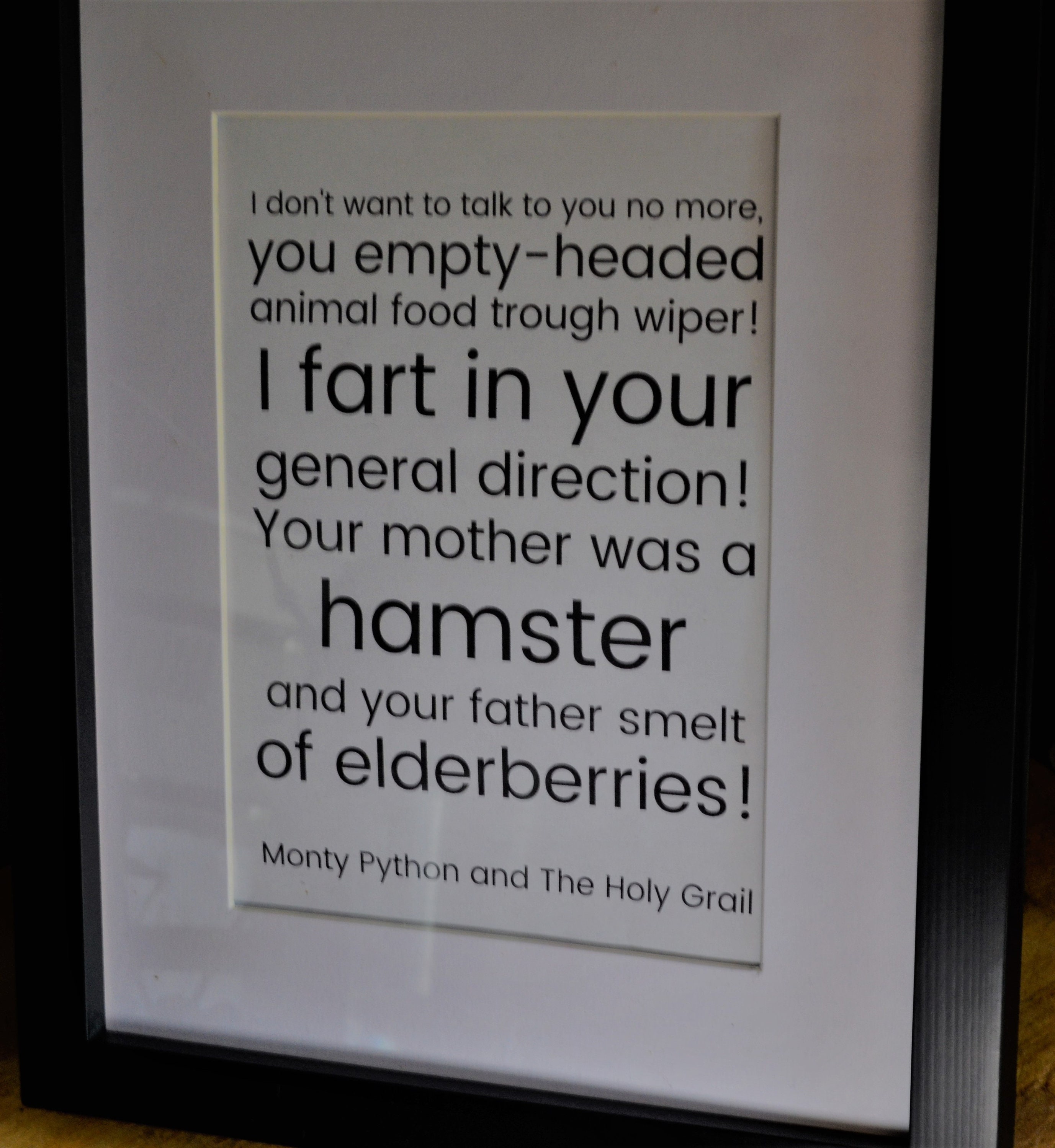 Monty Python and the Holy Grail Quote Your Mother Was A - Etsy