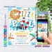 Pizza Pool Party Invitation, Boy Pool Party, Pizza and Pool Party ...