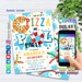 Pizza Pool Party Invitation, Boy Pool Party, Pizza and Pool Party ...