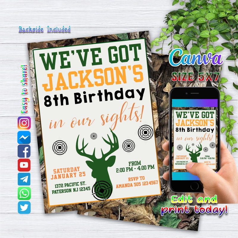 Camo Birthday - Etsy