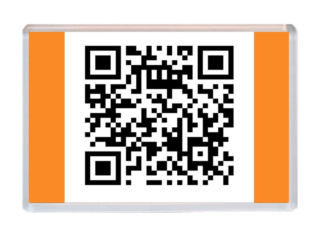 Personalised QR Code Large Jumbo Fridge Magnet Scan for Personal ...