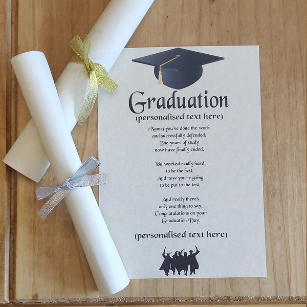 Graduation Poem - Etsy