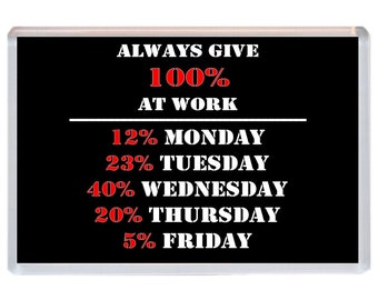 Funny Work Magnet - Etsy