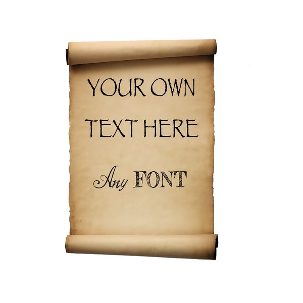 Personalised Letter Scroll - Etsy UK