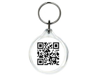 Qr Code Keychain - Etsy UK
