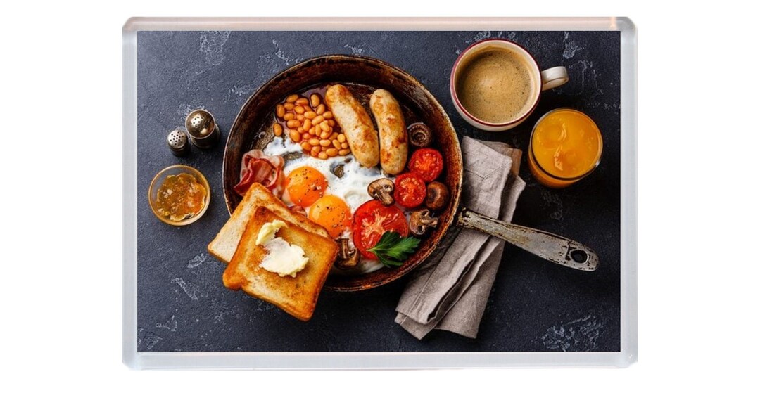 Full English Breakfast Jumbo Fridge Magnet Novelty Kitchen Gift ...