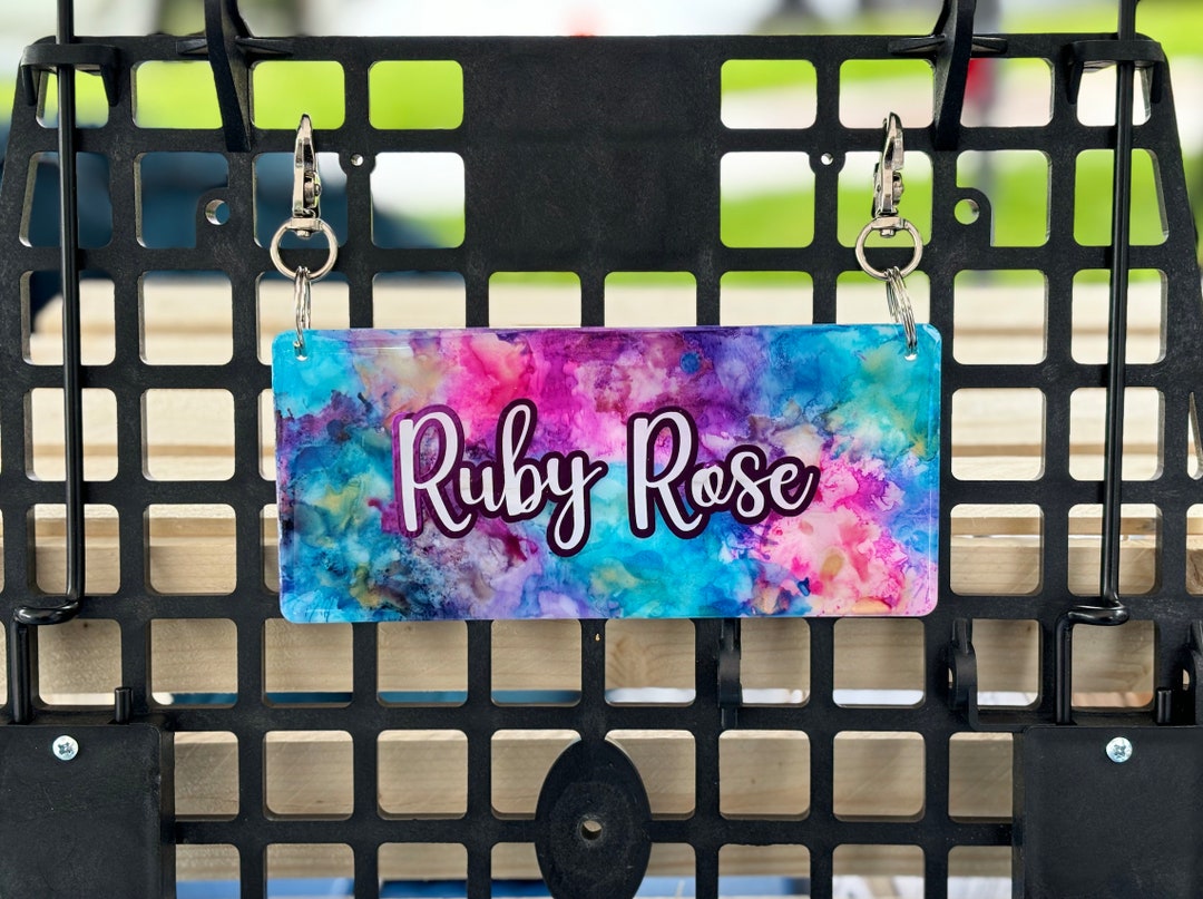 Custom Medium Rectangular Resin Ink Tag | Ink Crate Tags | Kennel Tags ...