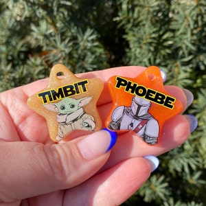 Character Resin Pet Tag | Resin Dog Tag | Resin Cat Tag | Designer Tags ...