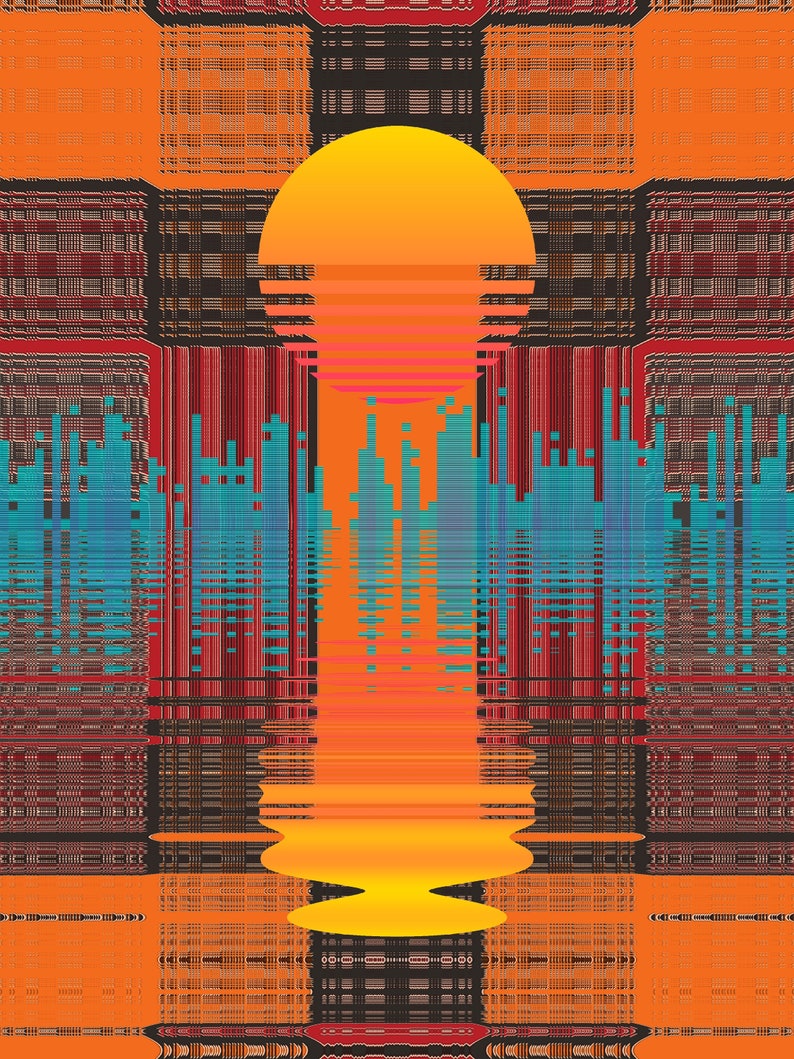 Melting Metallic Sun - Etsy