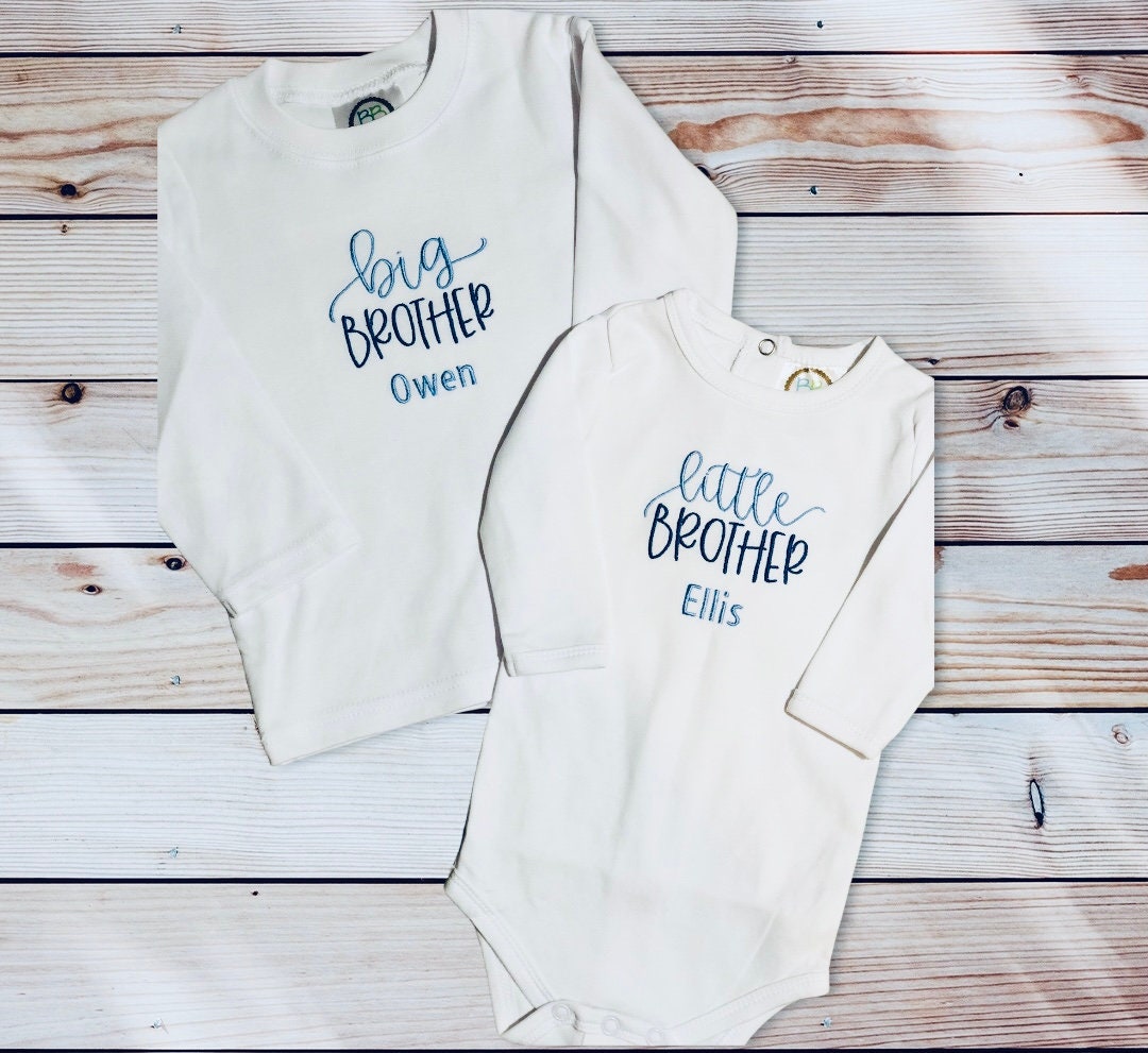 Camisas y monos para hermanos. Hermanita Hermana Mayor Hermano Hermano ...