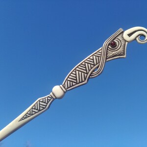 Viking Raven Pin/brooch of the Vendel Era. Shieldmaiden Bone Hair Pin ...