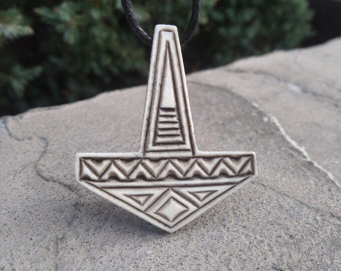 Ukko Thor's Hammer Pendant. Mjolnir Necklace. Ukko's Hammer. Ukko's Axe ...