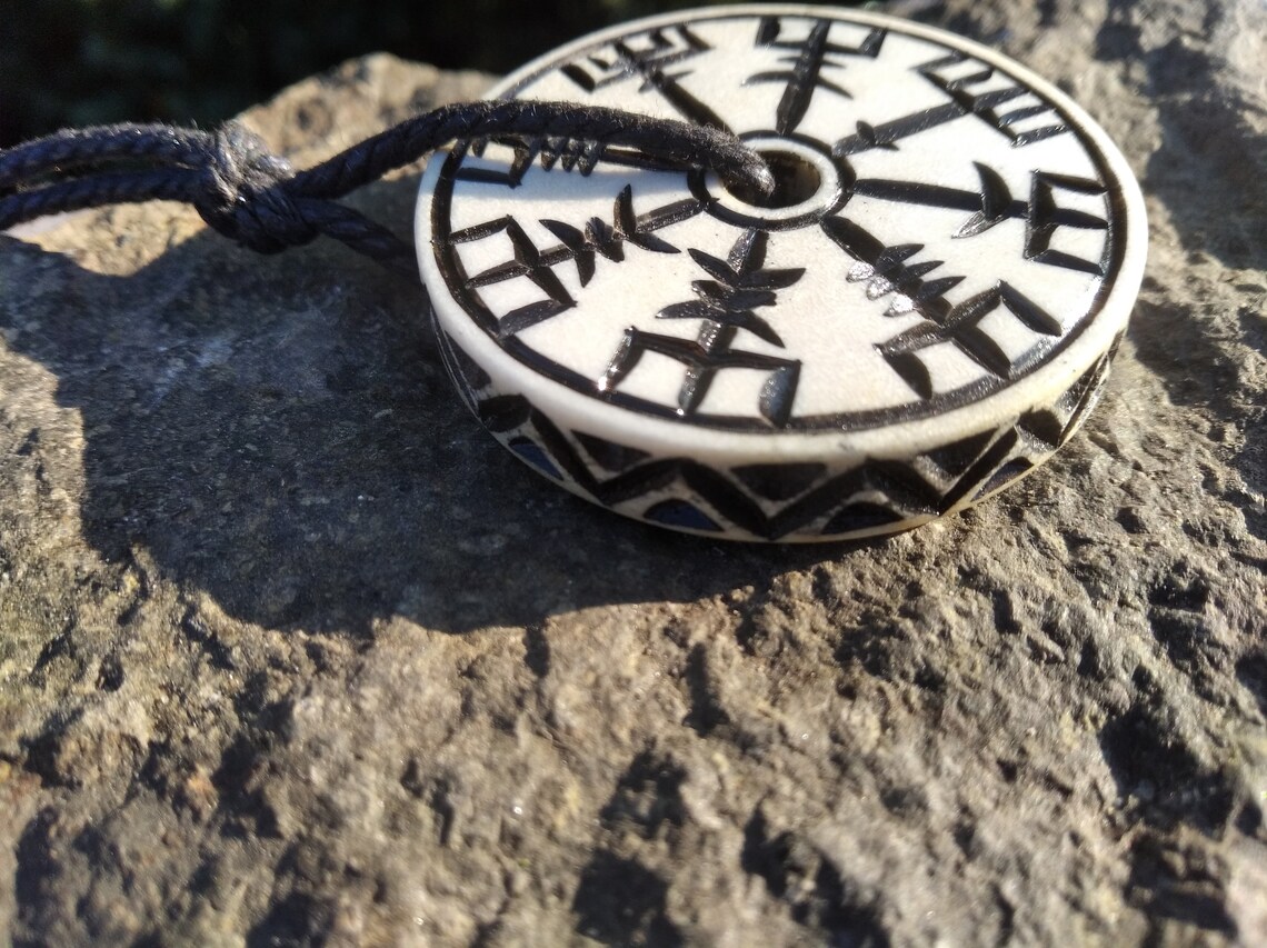 Unique Piece Viking Sun Symbol Kolovrat with Wayfinder | Etsy