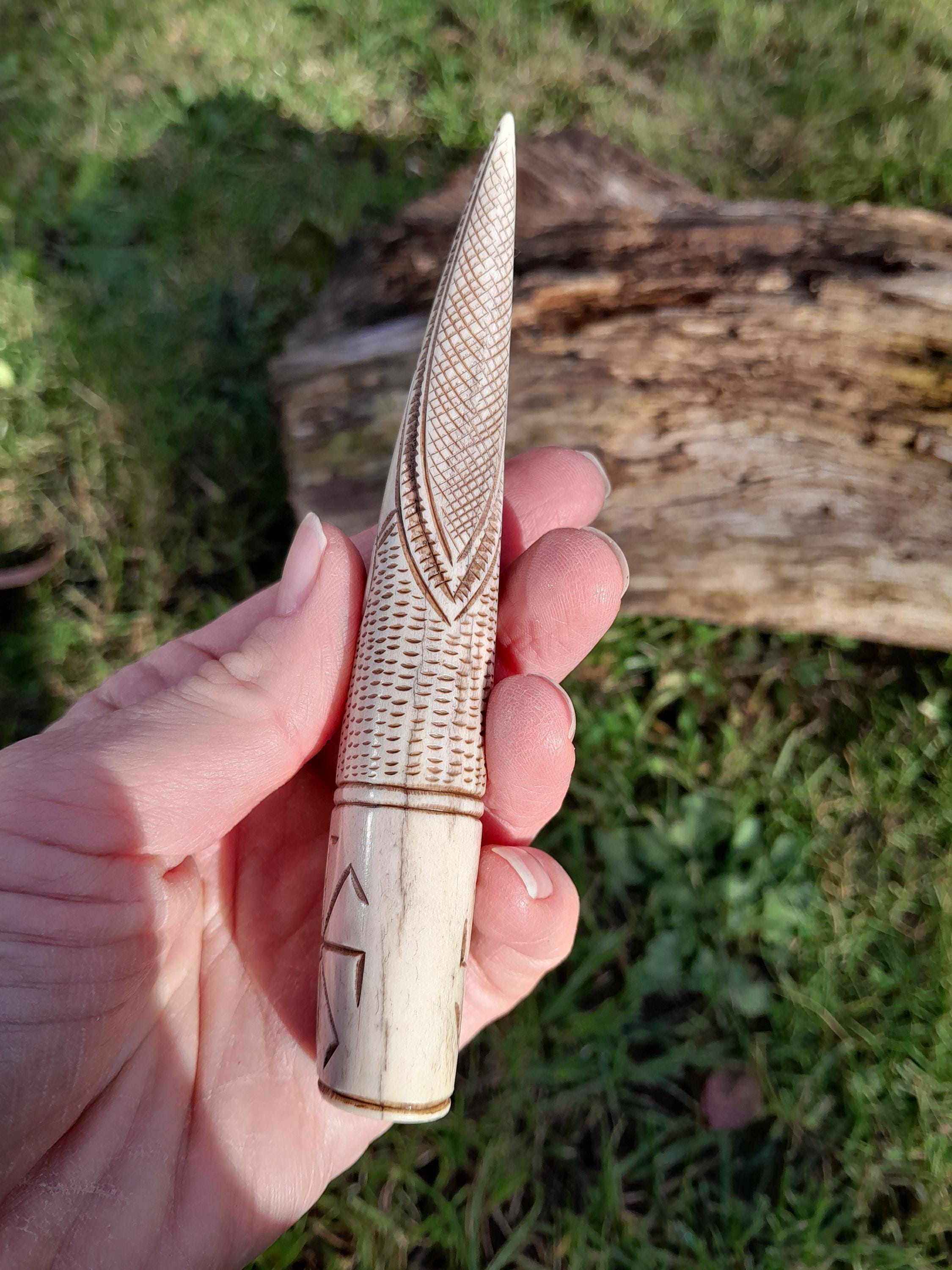Knife Handle in the Shape of a Raven. Scandinavian Mythology Inspired ...