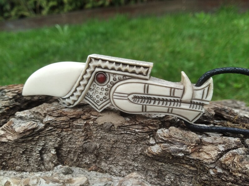 Unique Hand Carved Viking Boar Amulet Goddess Freya - Etsy