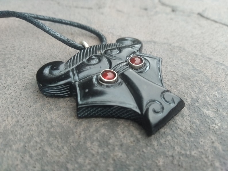 Viking Bull Head Necklace Scandinavian Jewelry. Pagan - Etsy