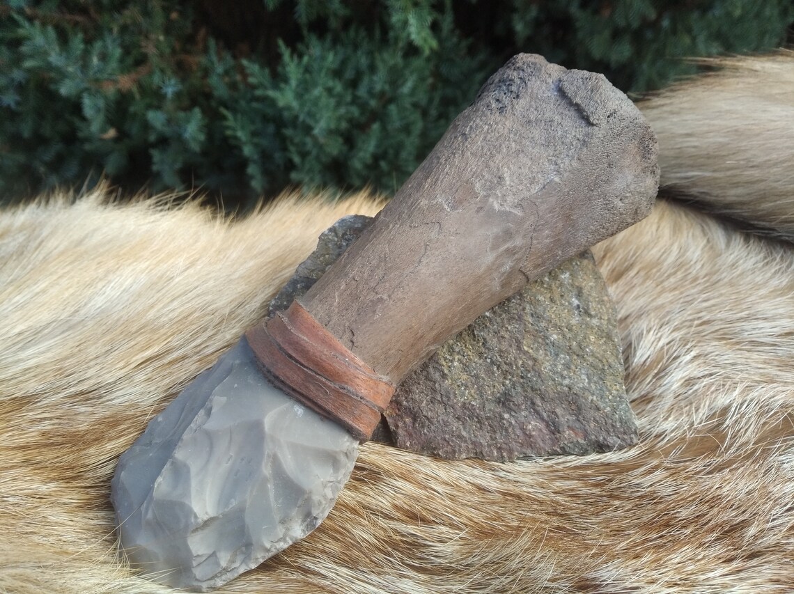 Neolithic Ritual/hunter Dagger With Flint Blade modern | Etsy