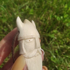 Viking Warrior Head Amulet, Viking in Helmet. Norse Mythology Art ...