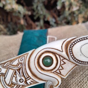Anglo-saxon Period. Exclusive Knife With Hand-carved Bone Handle ...
