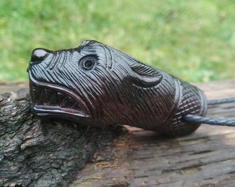 Old Norse Viking Úlfhéðnar Warrior Amulet With Ansuz. Fenrir - Etsy