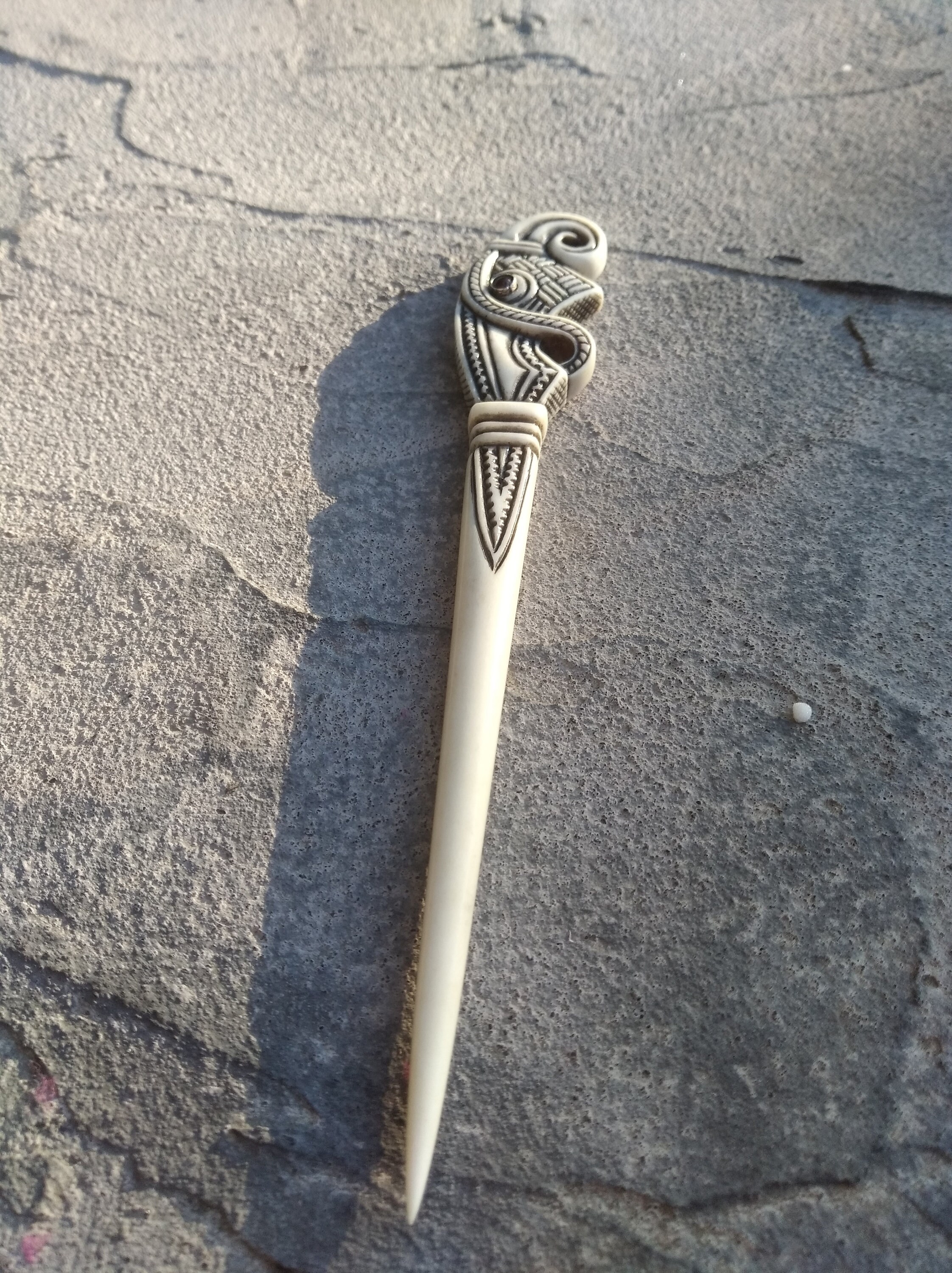 Viking Raven Pin/brooch of the Vendel Era. Shieldmaiden Bone | Etsy