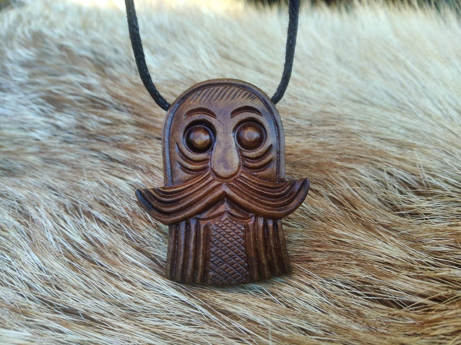 Viking Style Óðinn Face Amulet God Odin Pendant / Necklace - Etsy