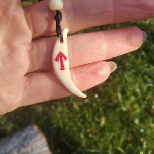 Fox Tooth Pendant, Fox Runic Necklace, Spirit Animal Totem, Norse ...