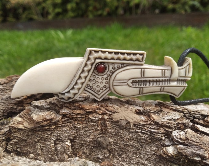 Unique Hand Carved Viking Boar Amulet, Goddess Freya Hildisvini, Battle ...