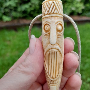 Viking Raven/crow Head Amulet and Allfather, Wotan, God Odin Face ...