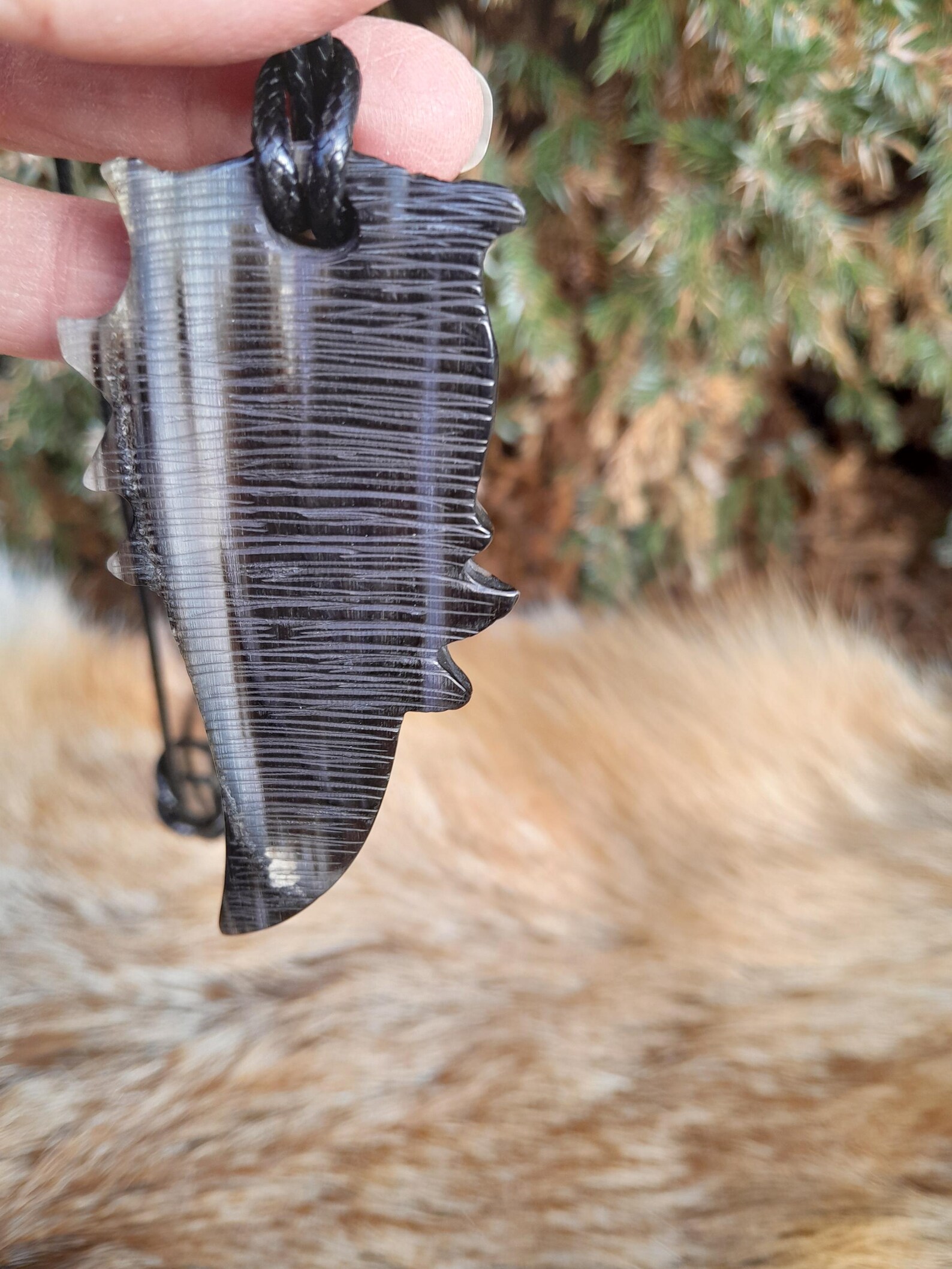 Hand Carved Bone Raven Amulet Necklace, Norse Pagan Viking Jewelry - Etsy