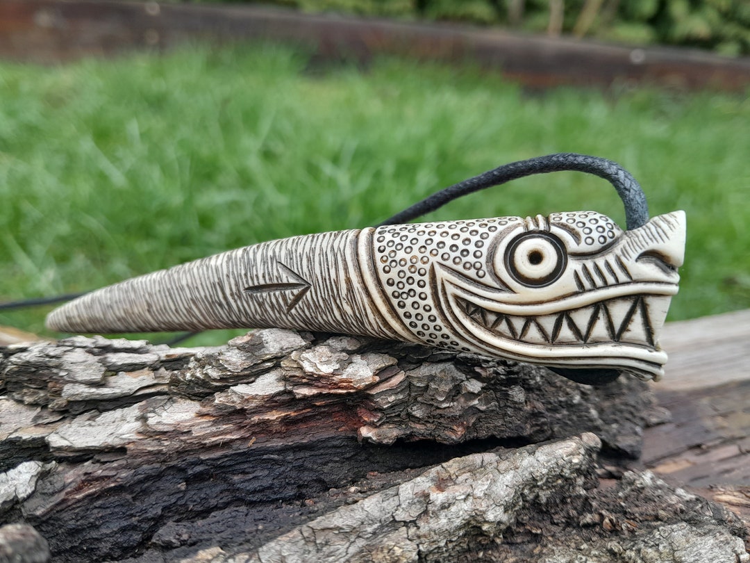 Scandinavian Snake Jewelry, Dragon Amulet, Norse Viking Necklace ...