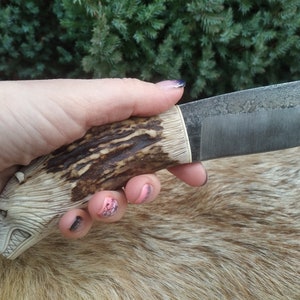 Unique Viking Hand-forged Knife With Bear Head, Berserker Warrior ...
