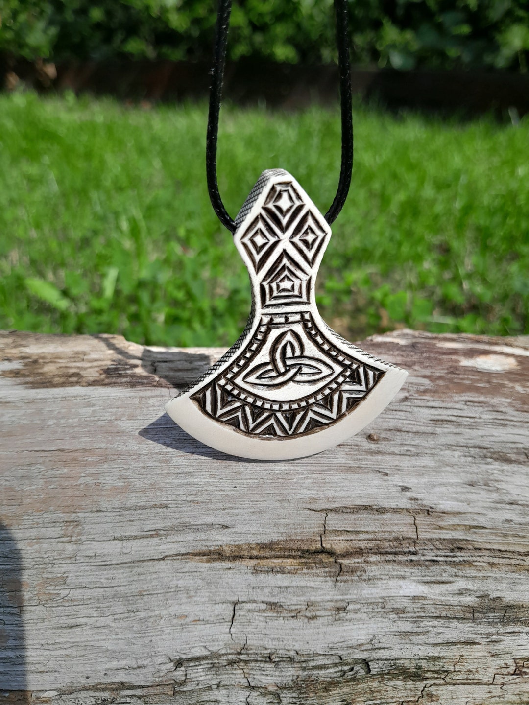 Viking Thor's Hammer pendant. God Thor amulet. Mjolnir jewelry with ...