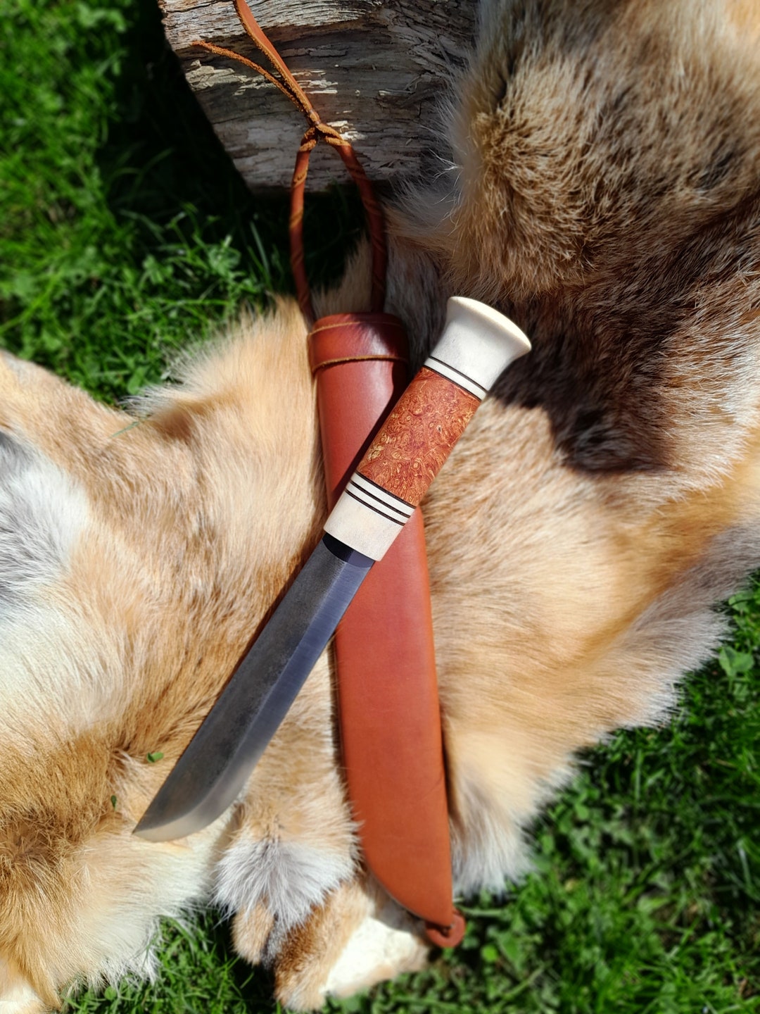 Handmade Massive Leuku Knife. Sami Knife. Nordic Puukko Knife With ...