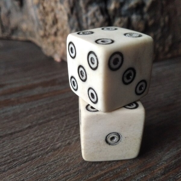 Bone Dice - Etsy