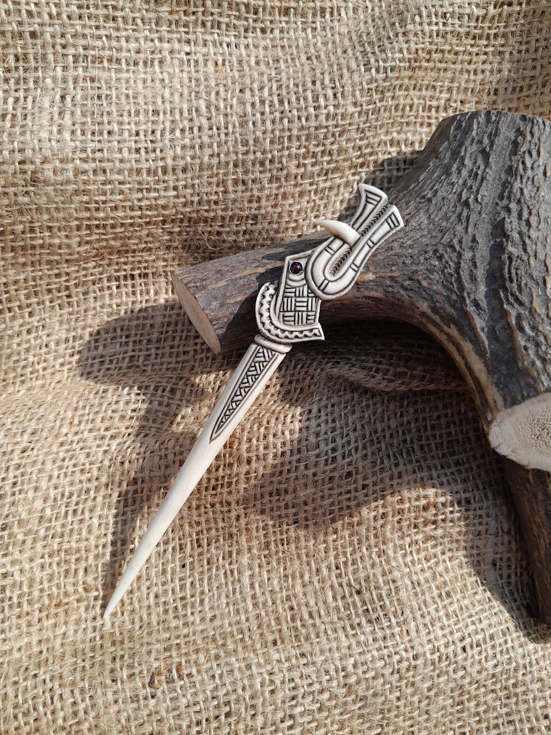 Viking Borre Style Pin or Brooch With Boar Head. Shieldmaiden Hair Pin ...
