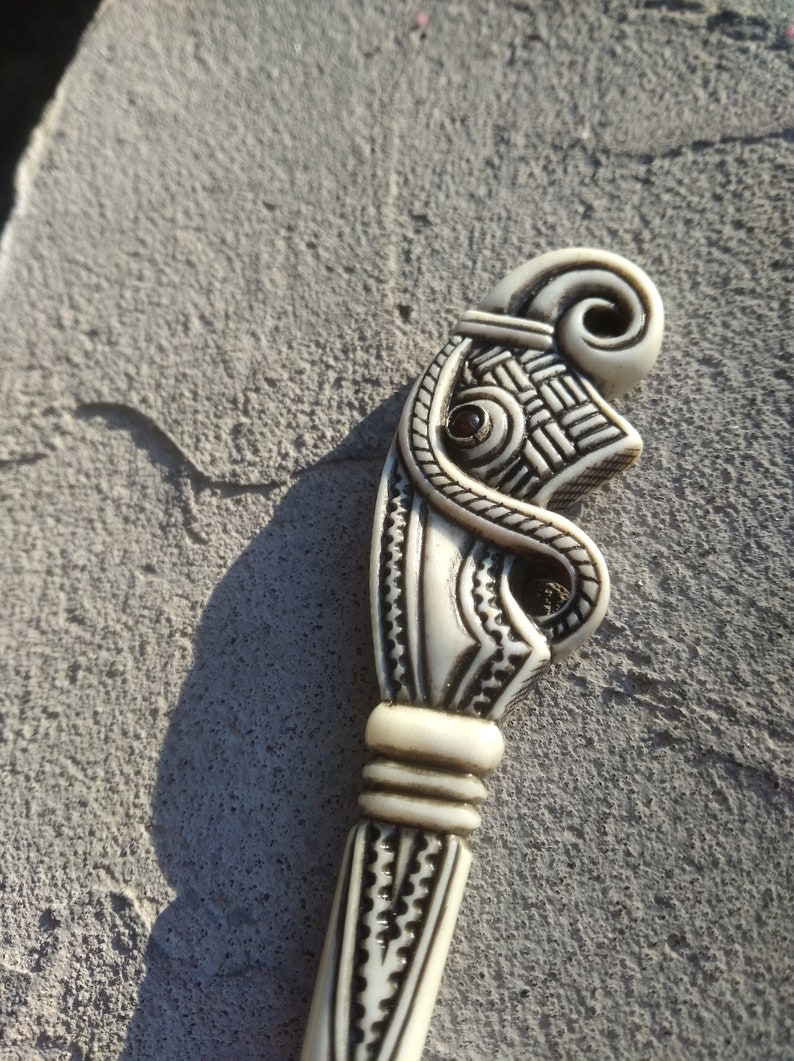 Viking Raven Pin/brooch of the Vendel Era. Shieldmaiden Bone | Etsy