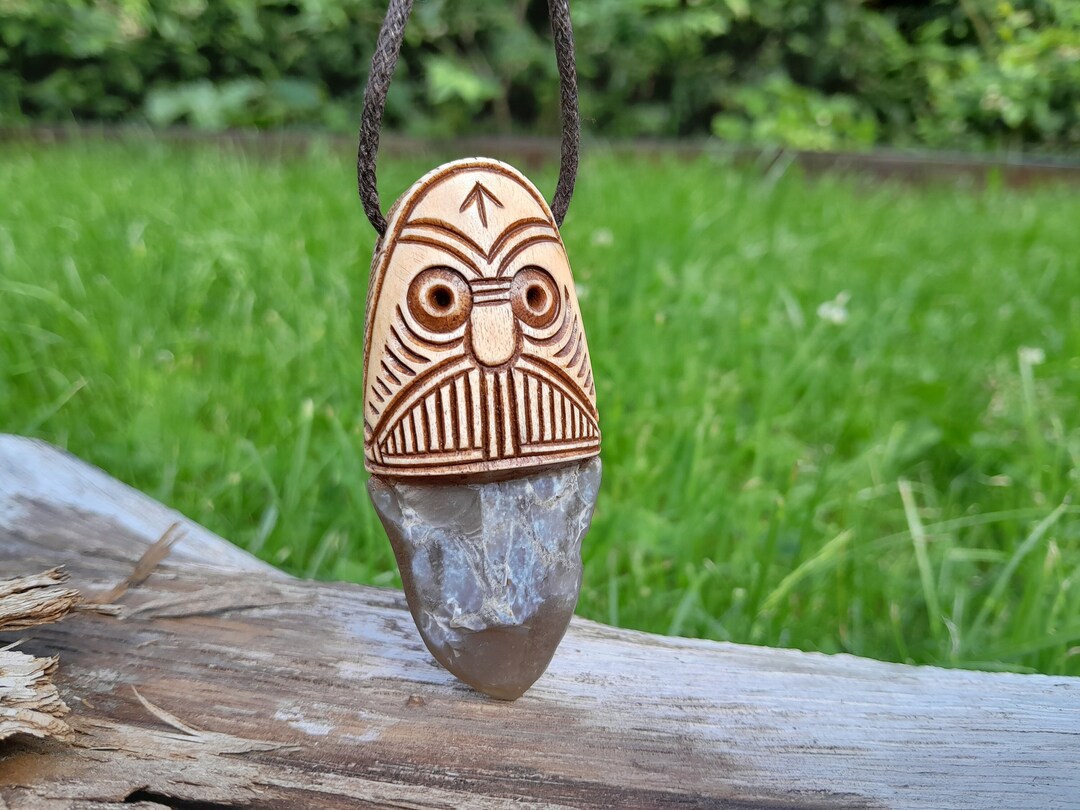 Exclusive Hand Made Elf Shot Viking Pendant. Hand Knapped Flint ...