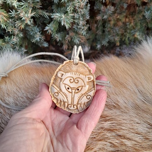 Hand-carved Bear Amulet. Viking Mythology Art. Berserker Warrior Style ...