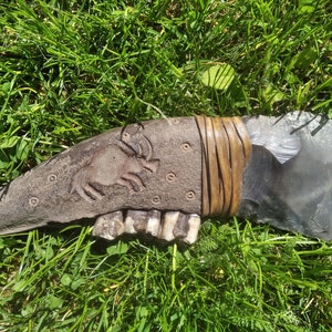 Massive Jaw Bone Dagger Primitive Rustic Knife Neolithic - Etsy